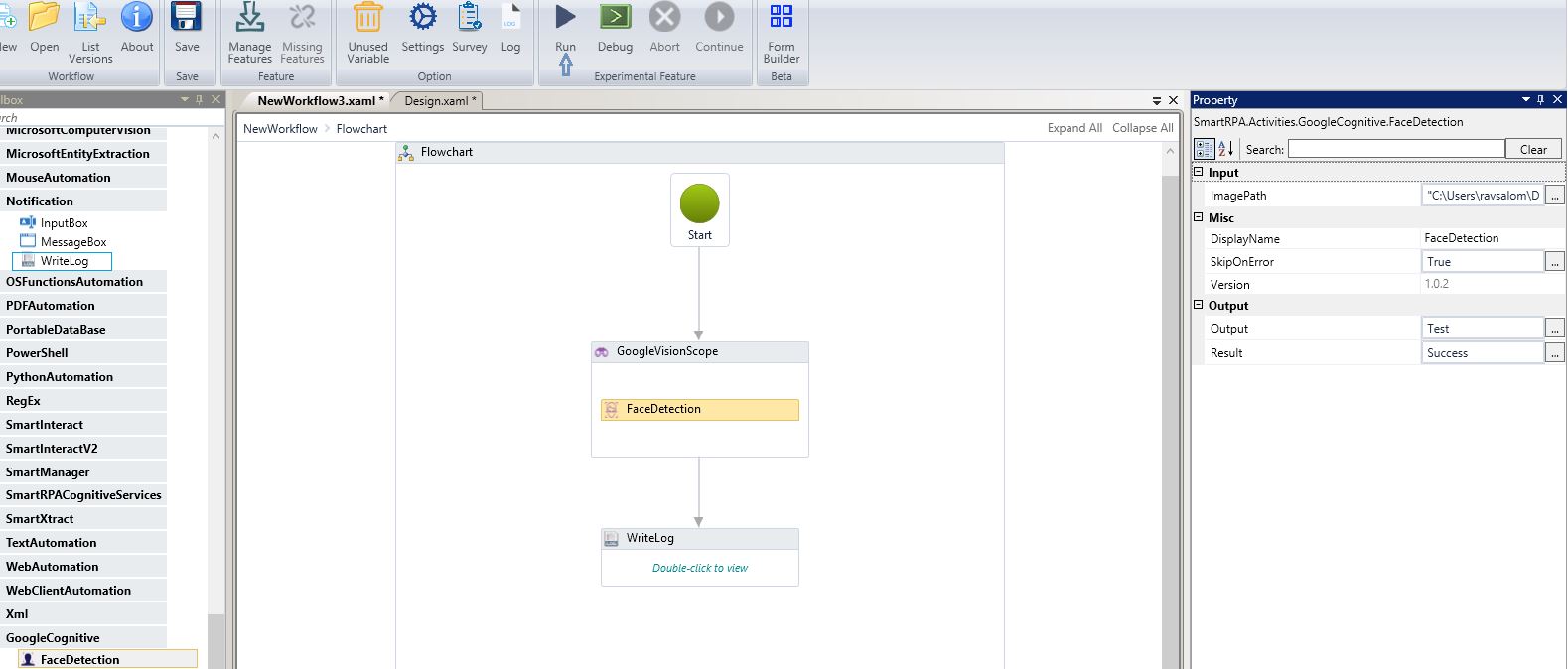 Google Cognitive- Face Detection | Robility Docs